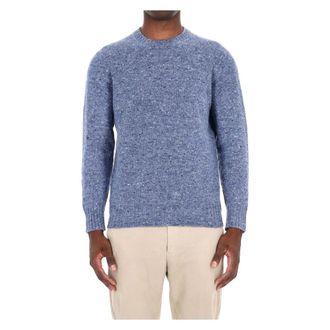 Drumohr Blauer Kaschmirpullover Sale - - Knitwear - Herren - Blau - L
