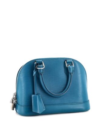 Louis Vuitton sac &agrave; main Alma Epi en cuir - Bleu