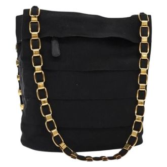 Ferragamo Pre-owned Canvas Schultertasche - - Pre-owned - Damen - Schwarzk - ONE SIZE