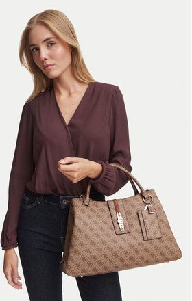 Guess Handtasche Yvonne Logo HWSG23 78220 Hellbraun
