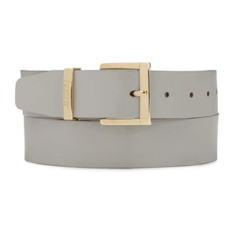 Kazar Femme, Accessoires, Gris, Taille: 100 CM Ceinture en cuir gris avec boucle dor&eacute;e