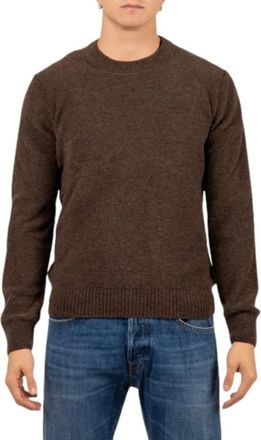 Gran Sasso Pull &agrave; col rond - Homme - Pulls - Brun - Taille: L