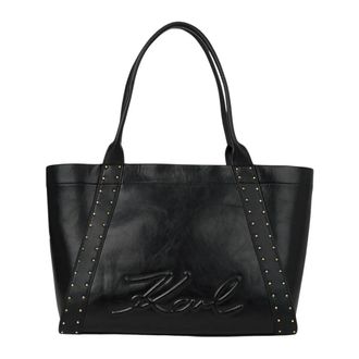 Karl Lagerfeld K/Ville Medium Studded Tote - - Bags - Damen - Schwarzk - ONE SIZE
