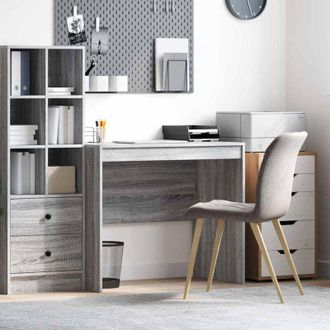 vidaXL Vidaxl - Bureau Sonoma gris 90 x 50 x 76 cm Bois ding&eacute;nierie