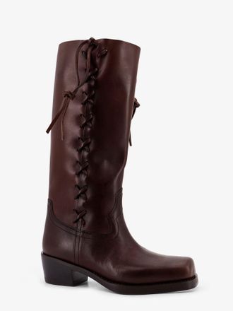 PARIS TEXAS Womens Roxanne Leather Boots Brown