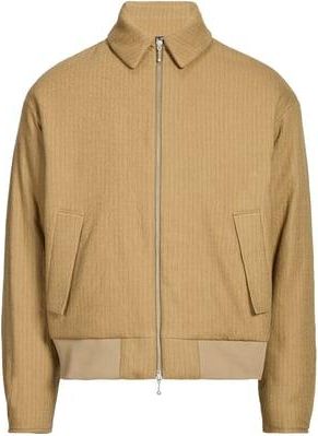 Merely Made Bombers &agrave; rayures fines en coton et laine