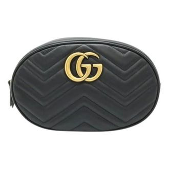 Gucci Sac Banane en Cuir Pre-owned - Femme - Pre-owned - Noir - Taille: ONE Size