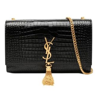 Saint Laurent unisex, Pre-owned, Noir, Taille: ONE Size Pre-owned Kate Crossbody Bag