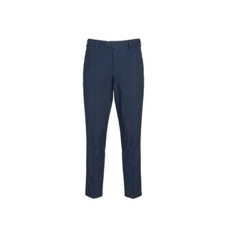 PT01 Pantalon slim &agrave; taille &eacute;lastiqu&eacute;e en coton