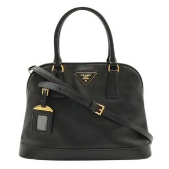 Prada Sac 2way Saffiano Pre-owned - Femme - Pre-owned - Noir - Taille: ONE Size