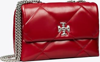 Tory Burch Damen Kleine, wandelbare Kira Schultertasche mit Rautensteppung