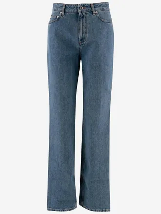 Burberry Womens Jeans Straight Leg Denim Cotton