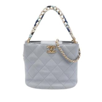 Chanel Pre-owned Quilted Caviar Bucket Bag - - Pre-owned - Damen - Grau - ONE SIZE