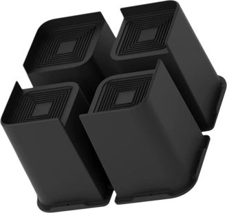 NUOBESTY 4 Stück Möbelfüße aus Robustem PP 6 Zoll Bettlifter mit Rutschfester Gummibeschichtung Möbelheber für Sofa Schreibtisch und Bett Bodenschutz und Stabi