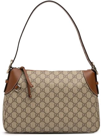 Gucci Hobo Bags - Medium GG Supreme Emblem Shoulder Bag - Gr. unisize - in Braun - f&uuml;r Damen