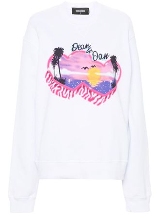 Dsquared2 Dean & Dan Sweatshirt - Wei&szlig;