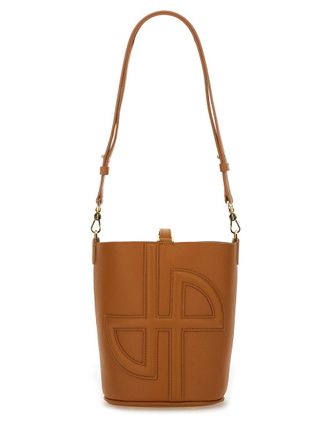 Patou Womens Bucket Bag Buff Calf Shoulder