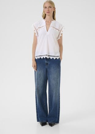 Karen by Simonsen &Auml;rmellose Bluse KBOmmi Straight fit white