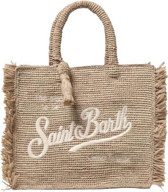 MC2 Saint Barth Femme, Sacs, Beige, Taille: ONE Size Rafiya Volant Bag