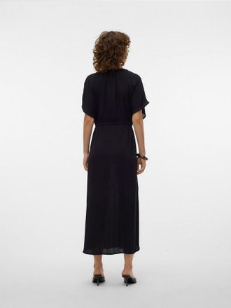 Vero Moda Maxikleid VMMENNY SS 7/8 KAFTAN WVN GA Viskose, loose fit