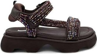Jeannot Femme, Chaussures, Brun, Taille: 38 EU Beaded Flat Sandal