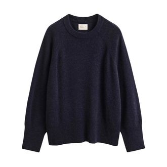 GANT Pull &agrave; col rond - Femme - Pulls - Bleu - Taille: 40 FR