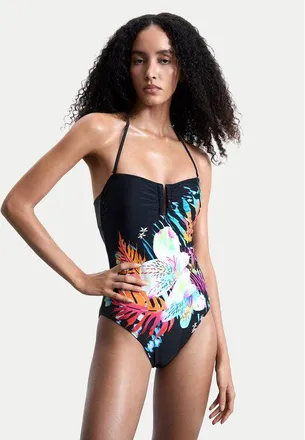 Desigual Badeanzug Daikiri 26SWMK24 Schwarz