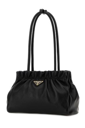 Prada Womens Black Nappa Leather Shoulder Bag Nero Borse A Mano