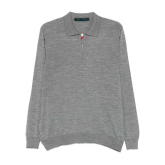 Kiton Melange-Effekt Poloshirt - - Knitwear - Herren - Grau - L