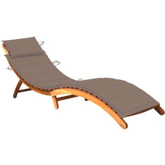 vidaXL Sonnenliege mit Auflage Akazie Massivholz vidaXL