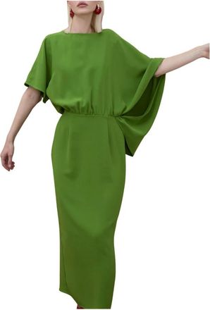 Lola Casademunt Femme, Robes, Vert, Taille: 38 FR Asymmetric Sleeve Dress