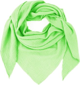 Glamexx24 Damenschal Musselin Dreieck Schal, XXL Schal verschiedenen Farben Halstuch Winterschal aus Baumwolle Hergestellt in Italien