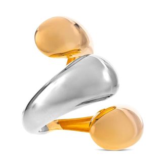 Federica Tosi Bracelet rigide bicolore Isa - Femme - Accessoires - Jaune - Taille: ONE Size