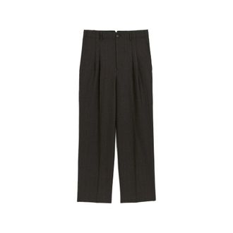 Ami Homme, Pantalons, Gris, Taille: W42 Pantalon coupe carotte taille haute