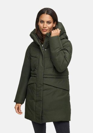 Marikoo Winterjacke Delilah mit kuschelig warmem Teddyfleece und hohem Kragen