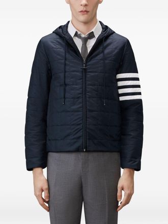 Thom Browne 4-Bar Quilted Down Jacket - Navy