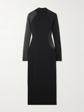 adidas Originals Robe Longue En Jersey Stretch &Agrave; Finitions En R&eacute;sille Recycl&eacute;e X Y-3 - Noir