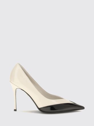 Ferragamo Escarpins bicolores en cuir verni avec talon haut aiguille