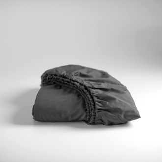 Cinderella Bettlaken, Weekend, Spannbettlaken, Matratzenbezug, Spannbetttuch, Spannleintuch, Baumwolle, Anthrazit