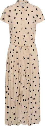 Soaked In Luxury Ruching Jersey Kleid - - Dresses - Damen - Beige - S