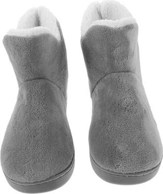 FOMIYES Pantoufles Int&eacute;rieur Unisexes &agrave; Tige Haute Hiver Chaussons Doux et Chauds pour Femmes Semelle Antid&eacute;rapante Maintien Complet Talon pour Confort et San