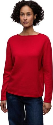 Street One Pullover mit gerolltem Saum Racing red 38