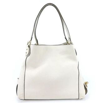 Coach Pre-owned Leder Schultertasche - - Pre-owned - Damen - Wei&szlig; - ONE SIZE
