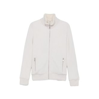 Barba Ribbed-knit Faux-fur-trim Jacket