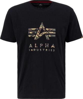 Alpha Industries Alpha Industries Herren Camo Pp Für T-Shirt, Schwarz, M EU
