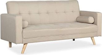 Menzzo Slow Sofa, Tissu, Beige, 186
