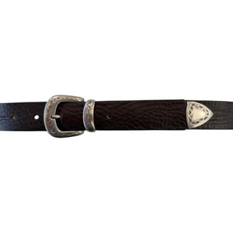 Alberto Luti Ceinture en cuir - Homme - Accessoires - Brun - Taille: 110 CM
