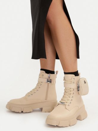 Steve Madden Schn&uuml;rstiefeletten Steve Madden Tanker-P SM11001615-04004-299 Beige