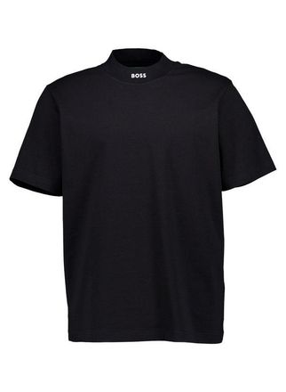 HUGO BOSS Herren T-Shirts schwarz Baumwoll-Stretch