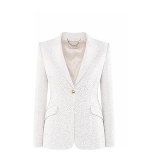 Nenette Giacca monopetto full strass - - Jackets - Damen - Wei&szlig; - L